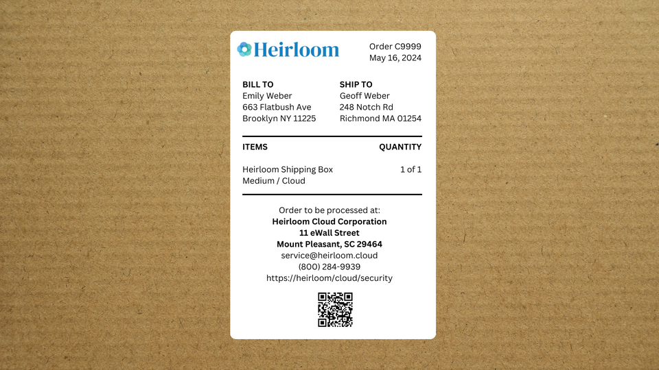 Heirloom Shipping Box: The Best Way to Ship Old Media for Digitizing